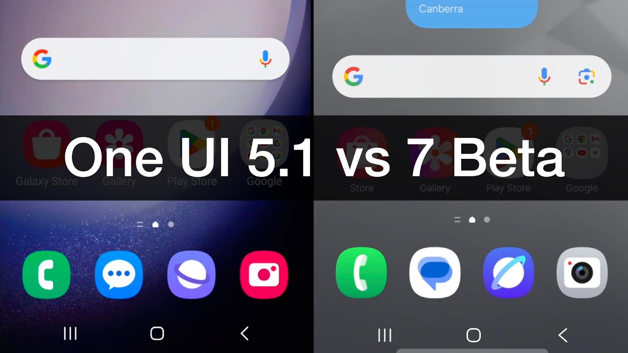 Samsung One UI 5.1 vs 7 Beta UIs! - YouTube