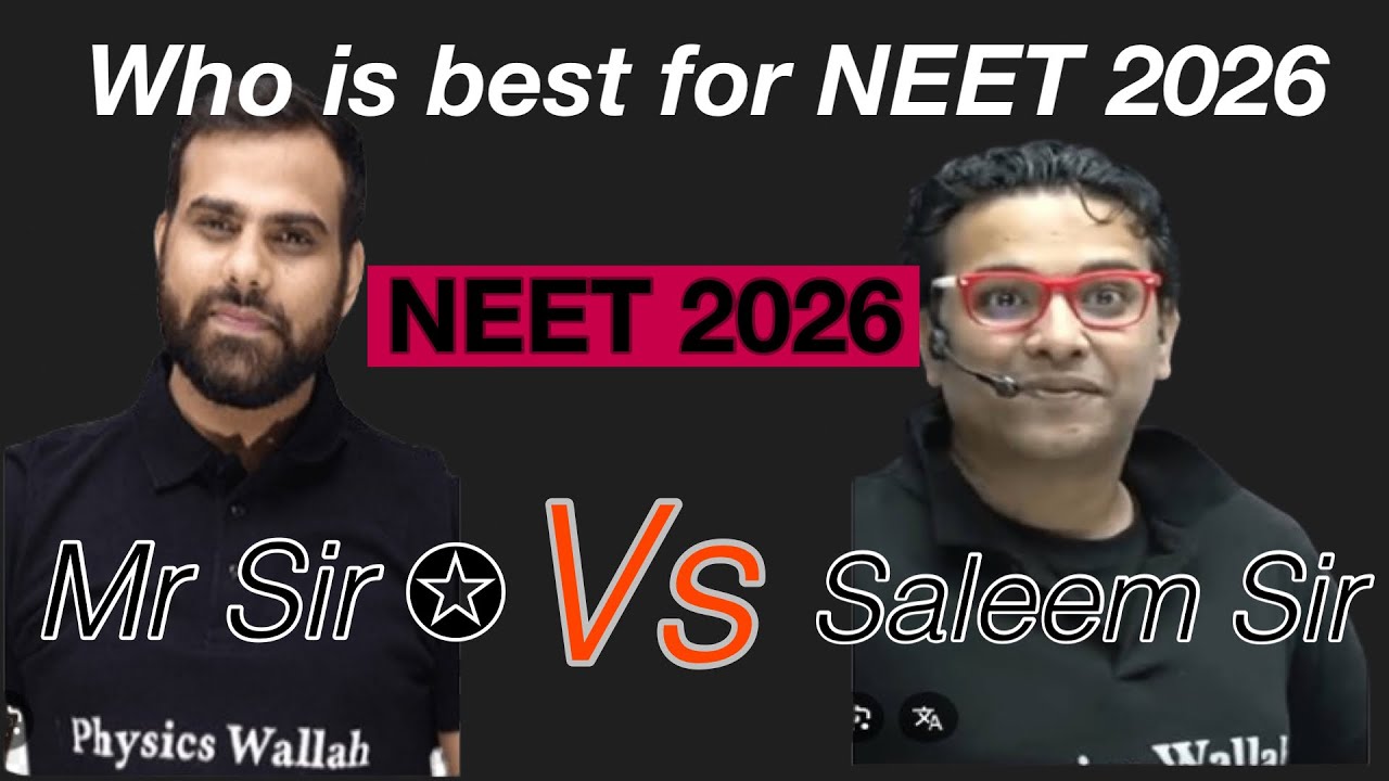 Mr sir 🤌🏻 Vs Saleem sir 🙂.....Who is Best for You ? #neet #youtube ...
