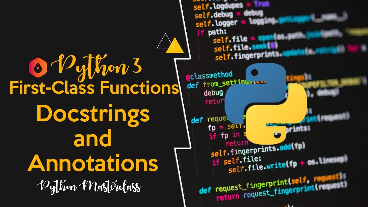 5 2 Docstrings And Annotations In Python Lecture Youtube
