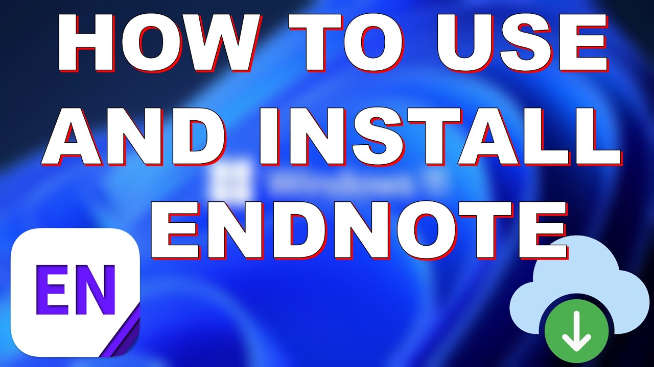 How to Install and Use of EndNote x7 in Laptop - YouTube