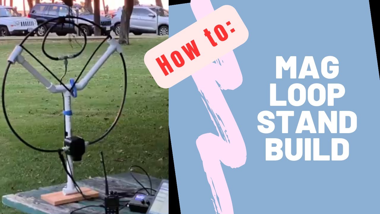 How to build a stand for a magnetic loop AL-705 Alpha Antenna HAM Radio ...