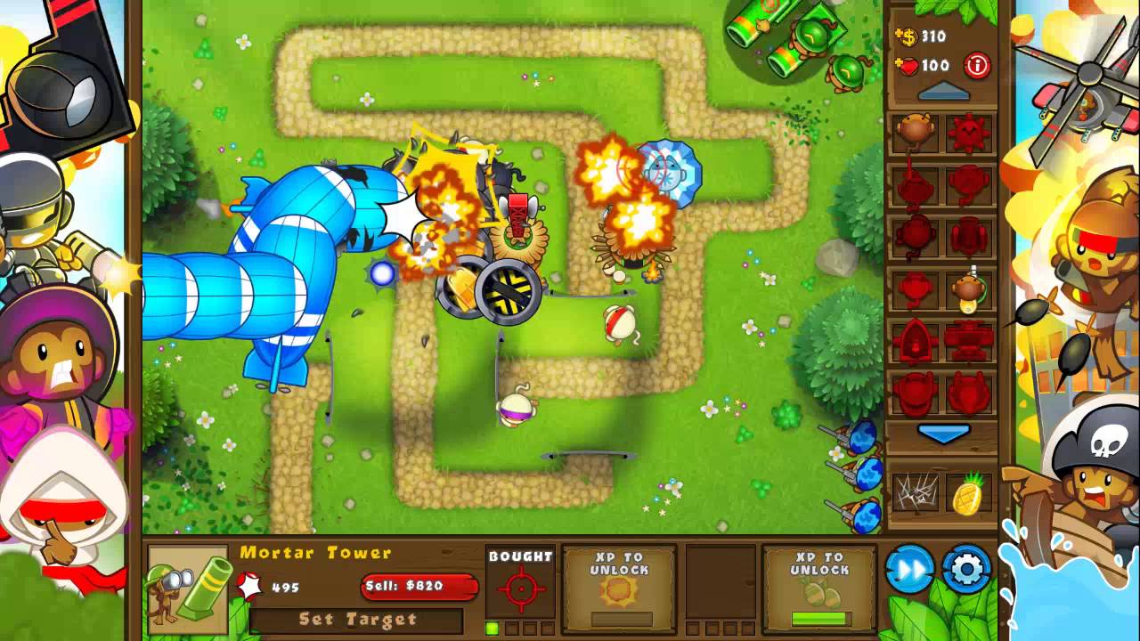 BTD5 - Monkey Lane Hard RANK 1 - NO BANANA FARMS! - YouTube