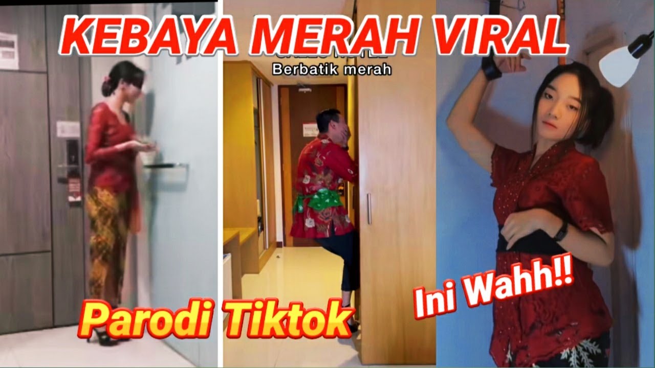 PARODI TIKTOK KEBAYA MERAH VIRAL - YouTube