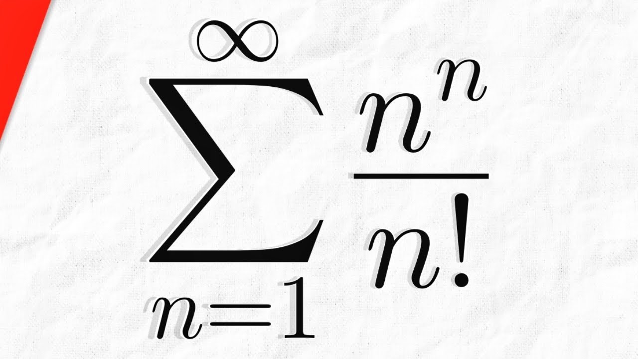 Infinite Series n^n/n! with Ratio Test | Calculus 2 Exercises - YouTube