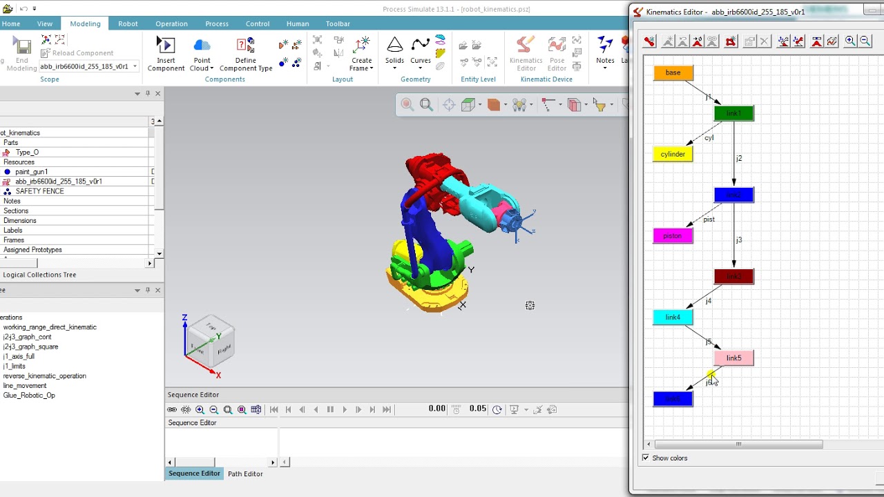 Process Simulate ile ABB 6600 kinematik inceleme - YouTube