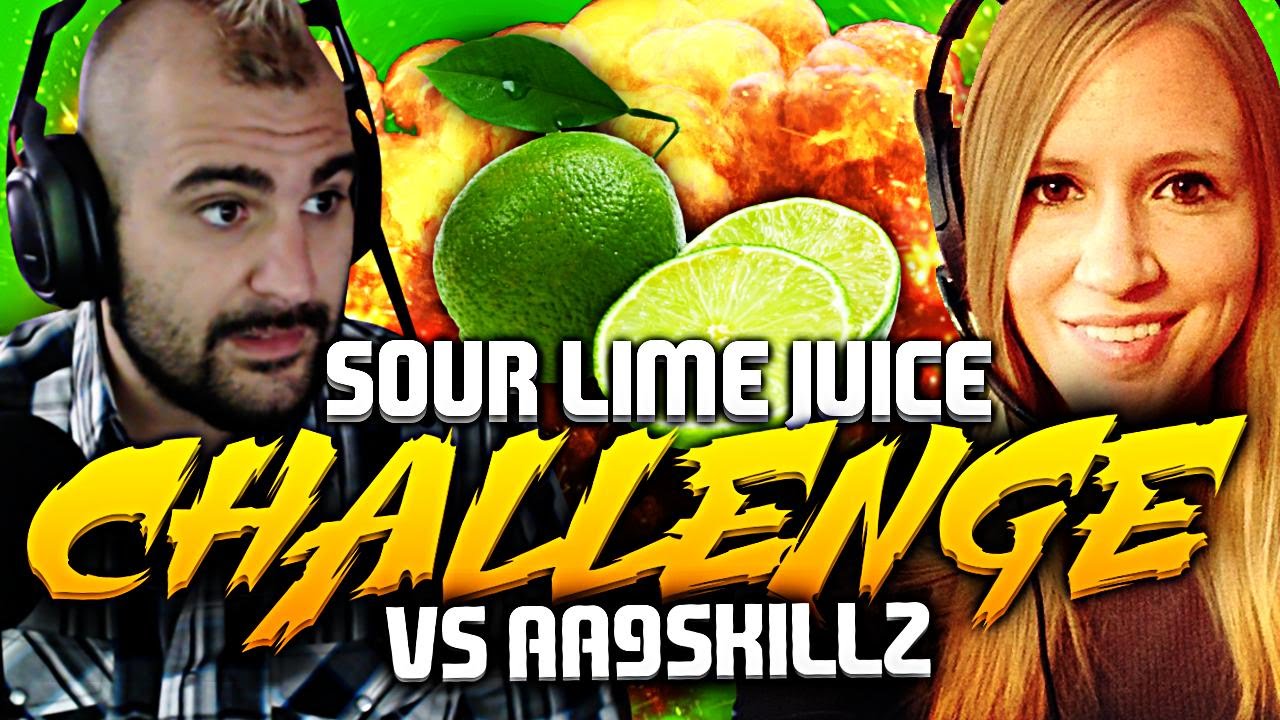 DISGUSTING SOUR LIME JUICE CHALLENGE VS AA9SKILLZ! - YouTube