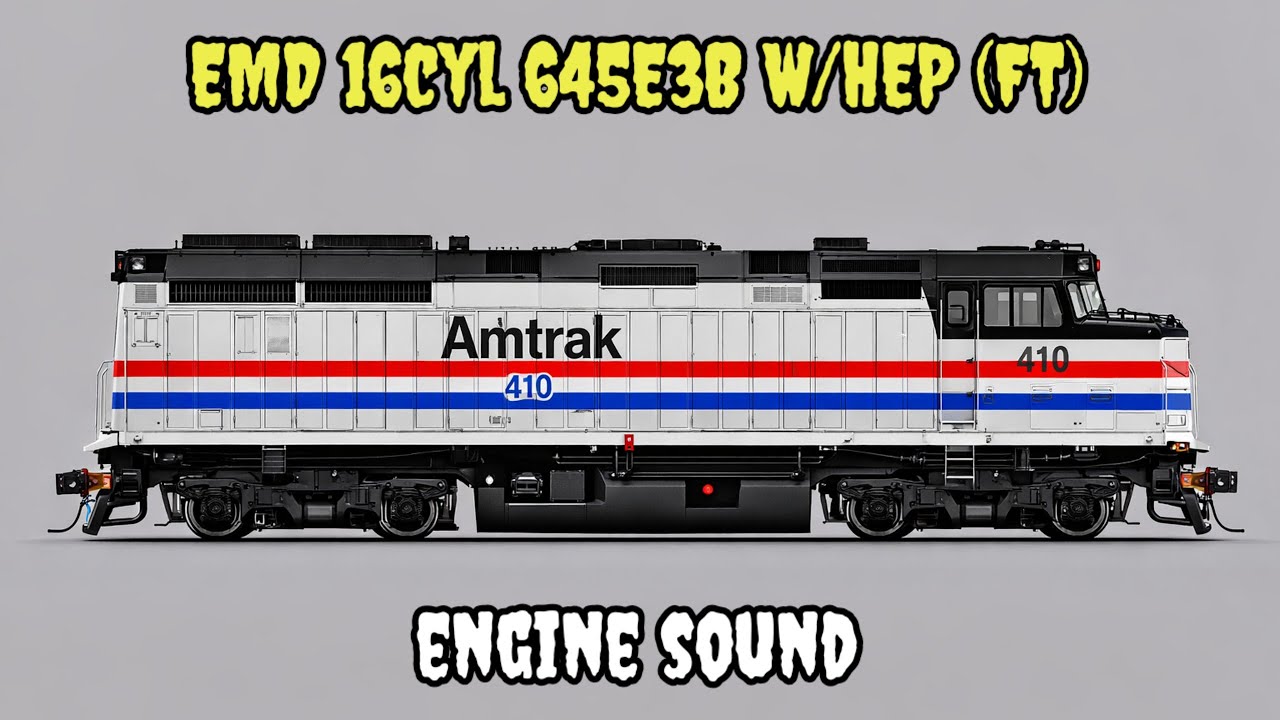 Engine Sound | EMD 16cyl 645E3B W/HEP (FT) - YouTube