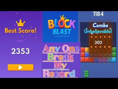 BLOCK BLAST First Record Adventure Master Gameplay (GAME GALA0021) # ...