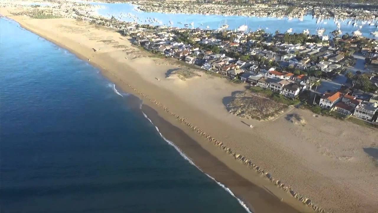 The Beach at Balboa Peninsula Point - YouTube