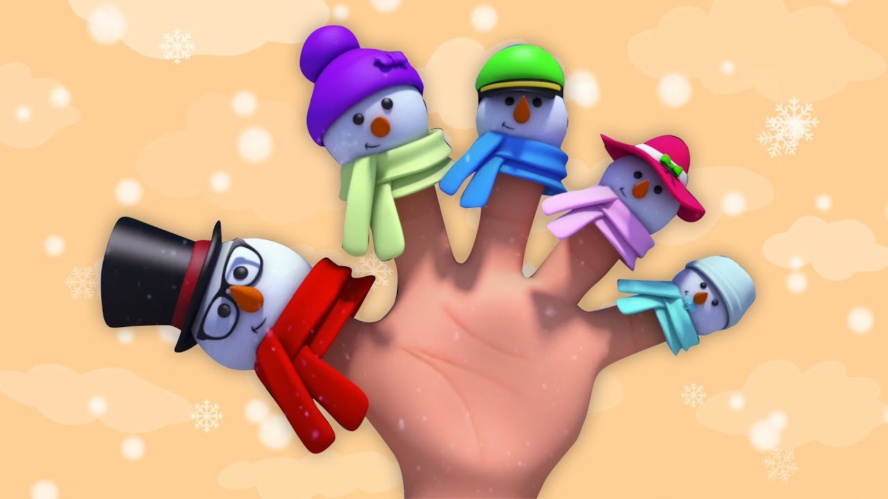 Snowmen Finger Family In English | Nursery Rhymes For Kids | Christmas ...