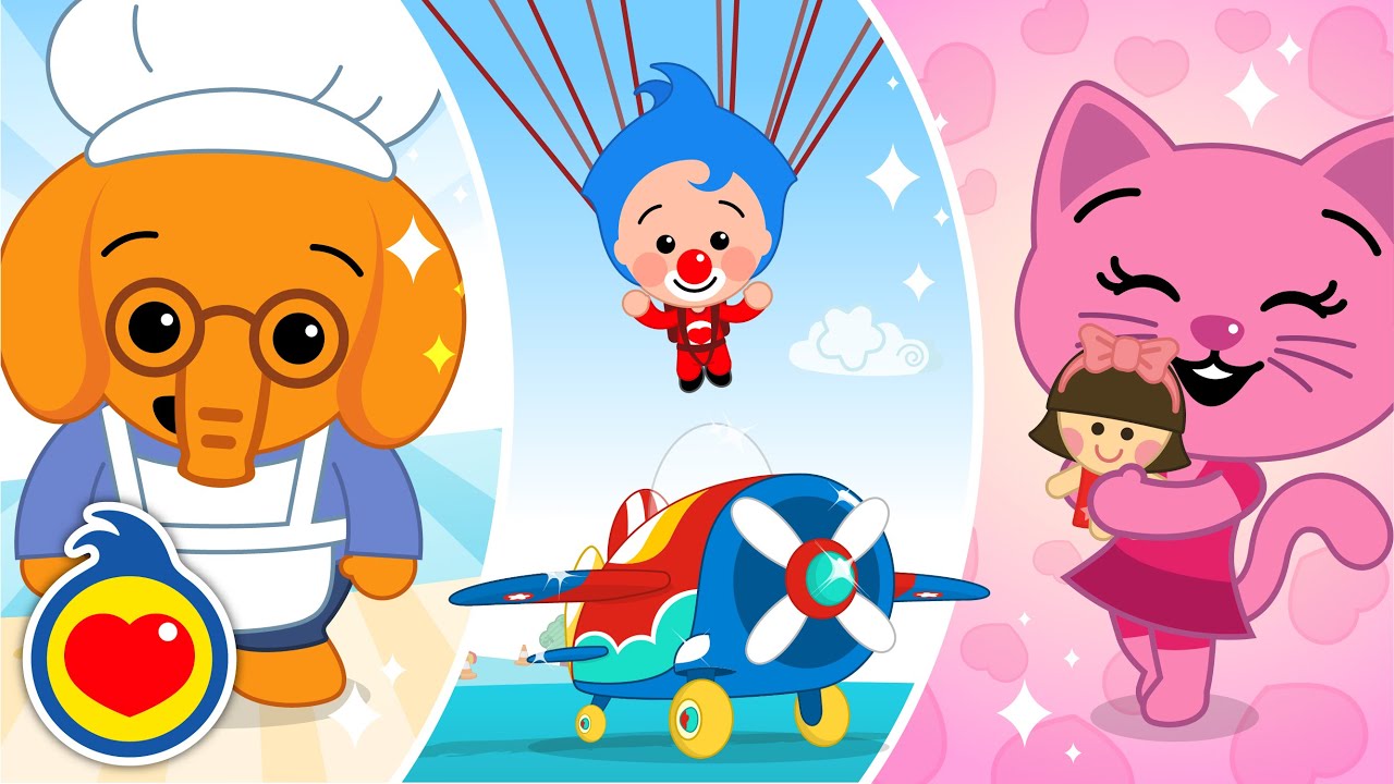 🐥Plim Plim ♫ Full Episodes 🍕Veggie Pizza ♫ Learning Cartoons ♫ - YouTube