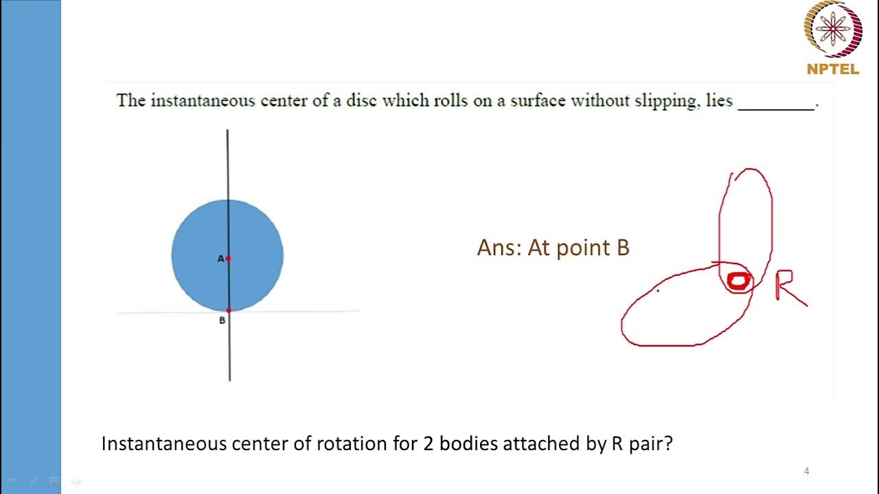 NPTEL live session 5 - Kinematics of mechanisms and machines (07-03-2023) - YouTube