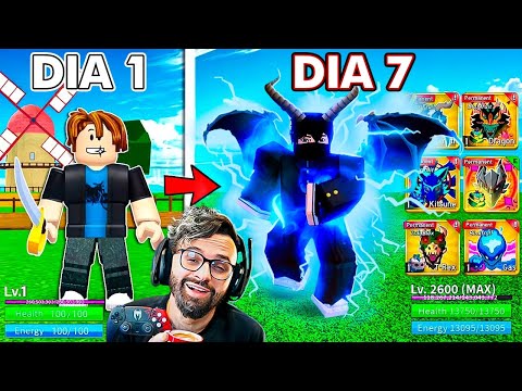 🔥 Blox Fruits: Do Nível 1 a 2000 com 1.000,00 REAIS EM ROBUX 😱 [FILME COMPLETO]