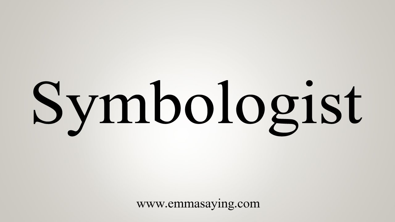 How To Say Symbologist - YouTube