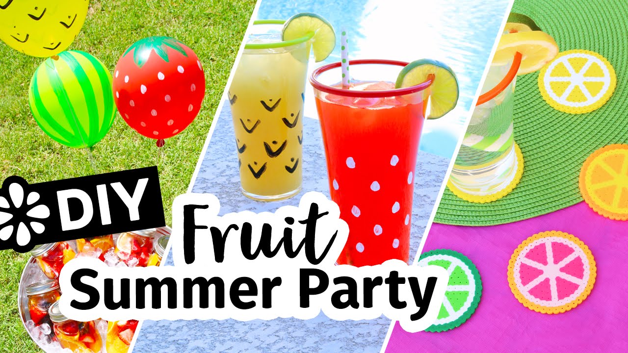 DIY Fruit Theme Summer Backyard Party | Sea Lemon - YouTube