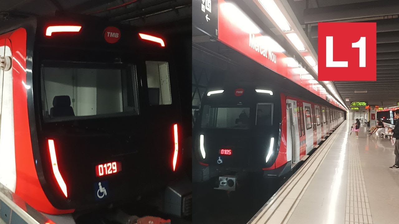 L1 Metro Barcelona - Nuevos trenes | Serie 8000 - YouTube