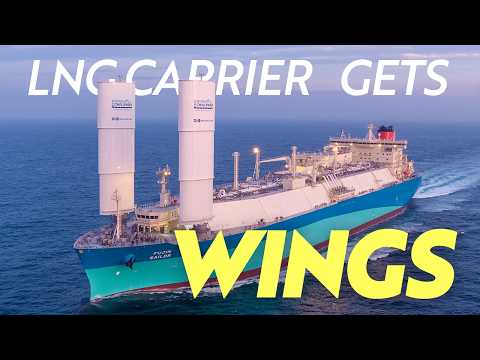 World's First LNG Carrier with WINGS! The Wind Challenger Is Here