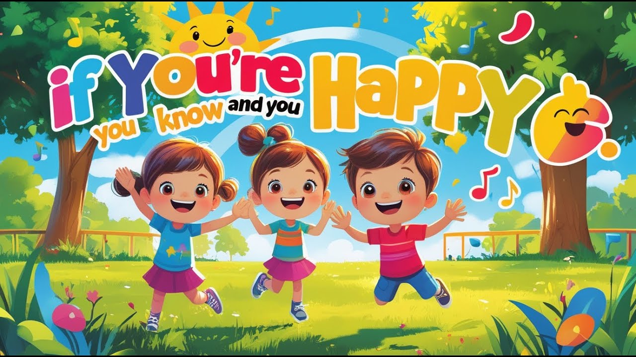 If You're Happy and You Know It Song | Nursery Rhymes & Kids Songs ...