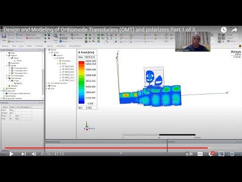 Design and Modeling of Orthomode Transducers (OMT) and polarizers - YouTube