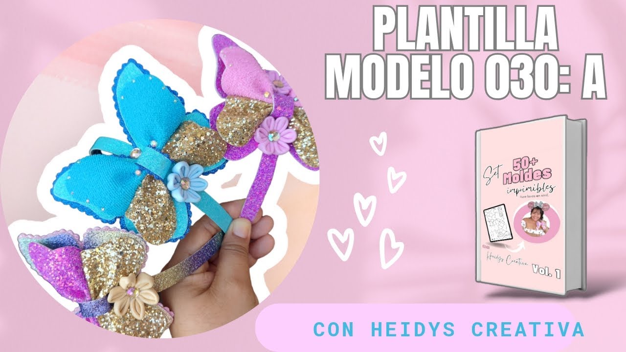 Lazo con foami y vinil en 3 simples pasos / plantilla 030:A - YouTube