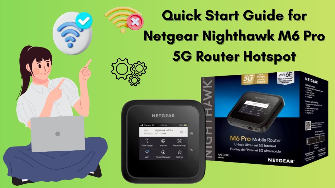 Quick Start Guide for Netgear Nighthawk M6 Pro 5G Router Hotspot - YouTube