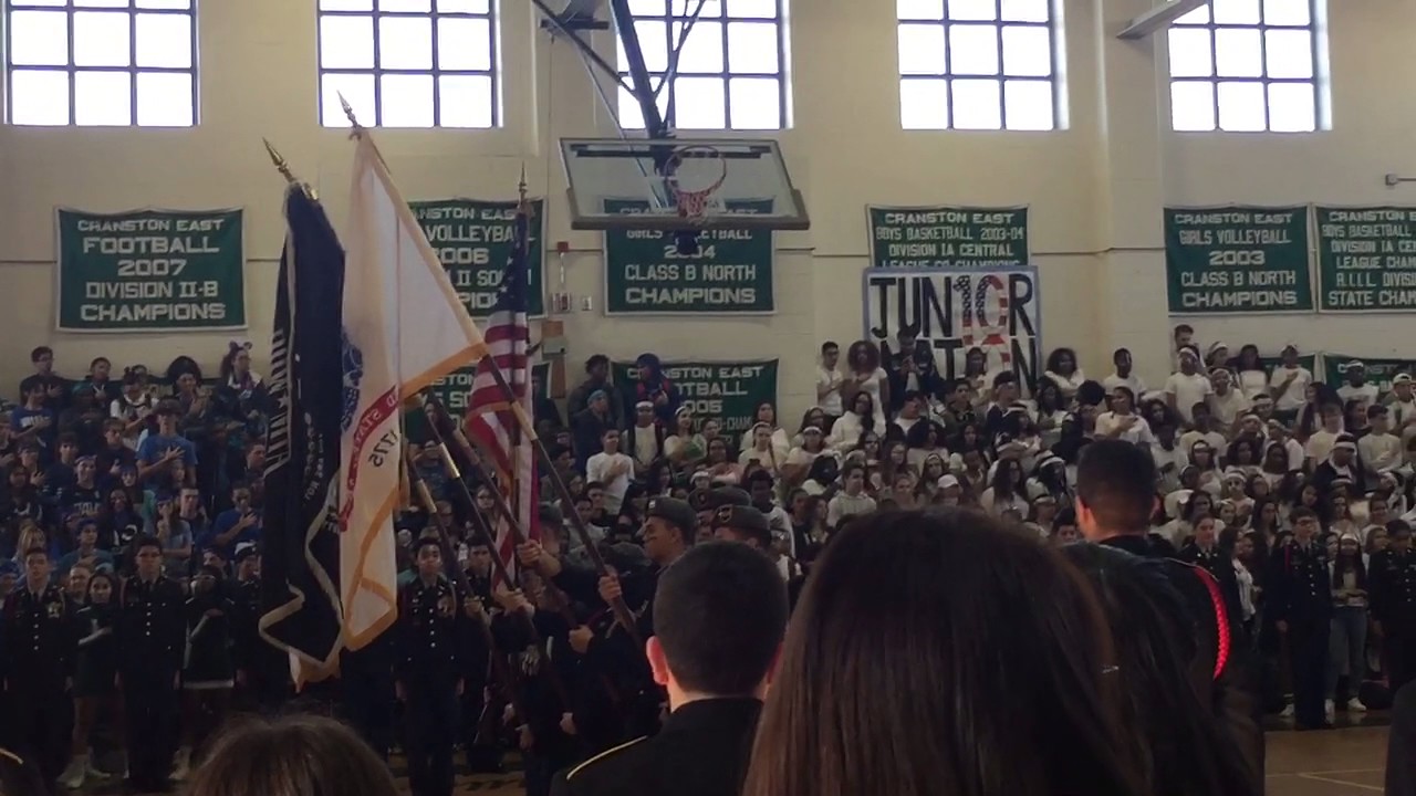 Cranston East JROTC NATIONAL ANTHEM - YouTube