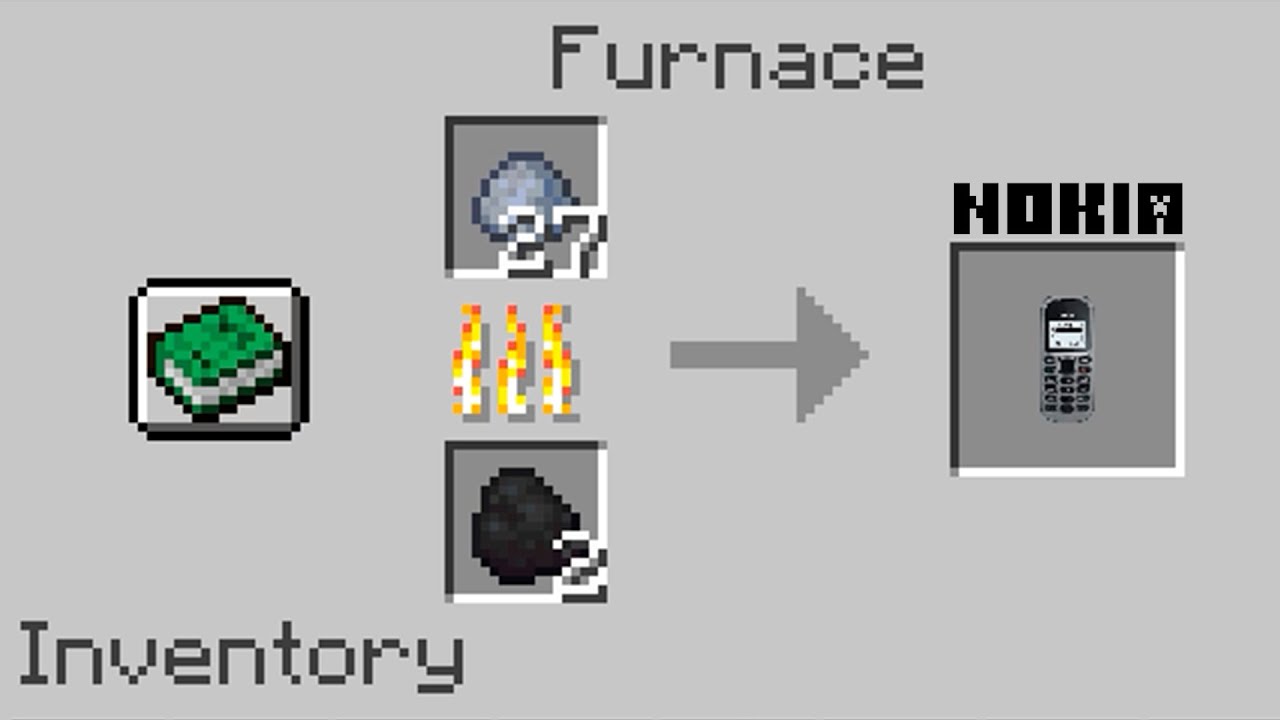 How to create a Nokia in minecraft? meme - YouTube