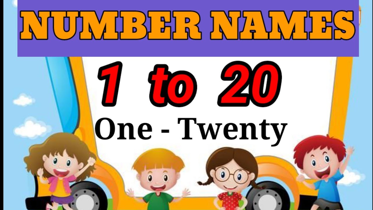 Number Names 1-20|Spellings Of numbers 1 TO 20|One to twenty spellings ...
