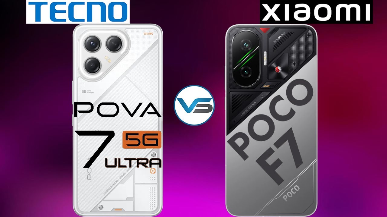 Tecno Pova 7 Ultra 5G VS Xiaomi Poco F7 5G | Xiaomi Poco F7 5G VS Tecno ...