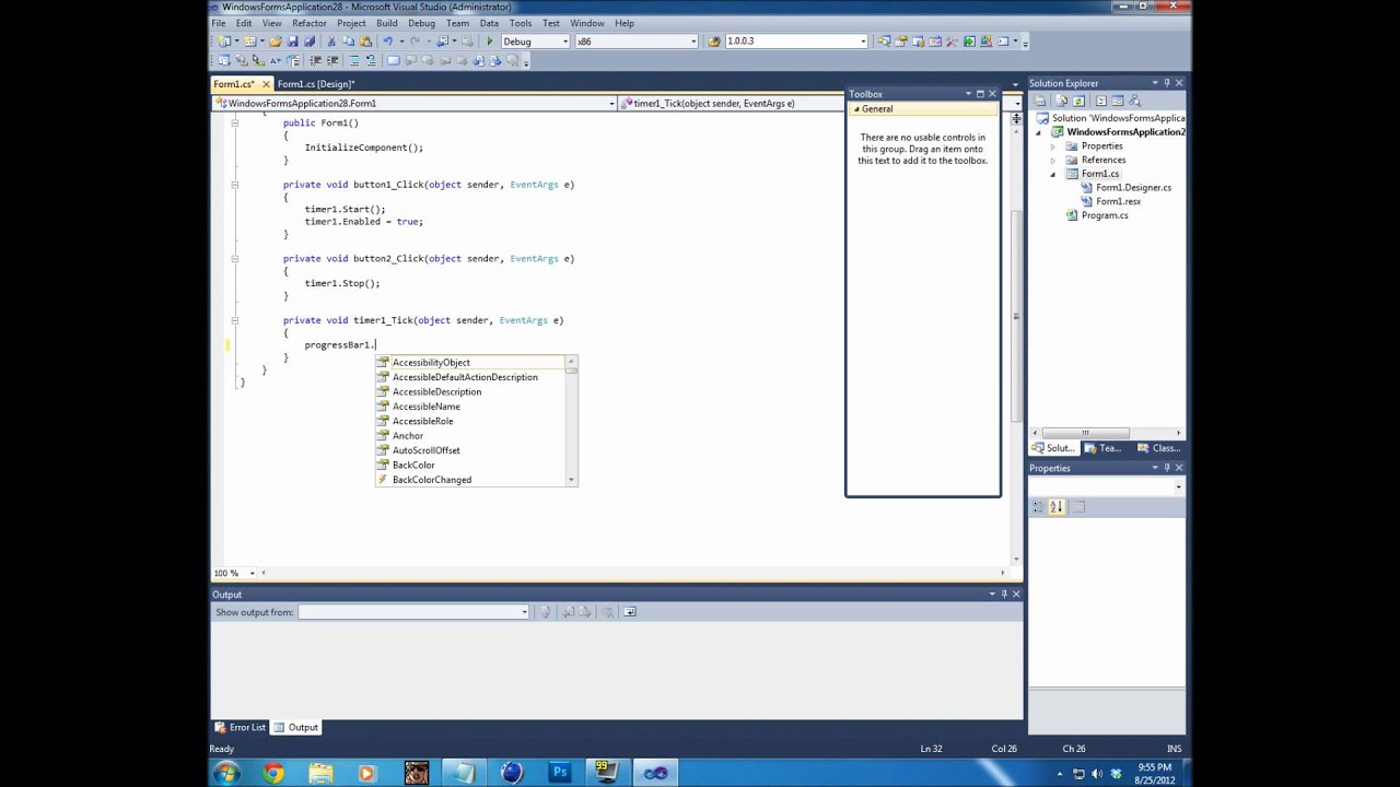 How to use Progress Bars in C# / VB - YouTube