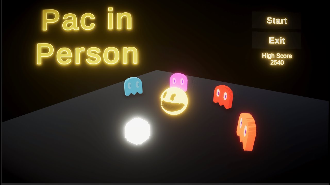 I made Pacman BUT ... it is 3D and in FIRST PERSON - YouTube