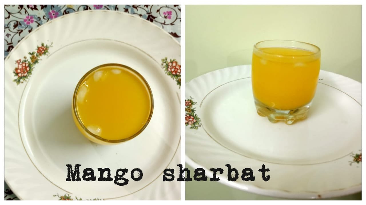 Mango sharbat //mango squash// summer special - YouTube