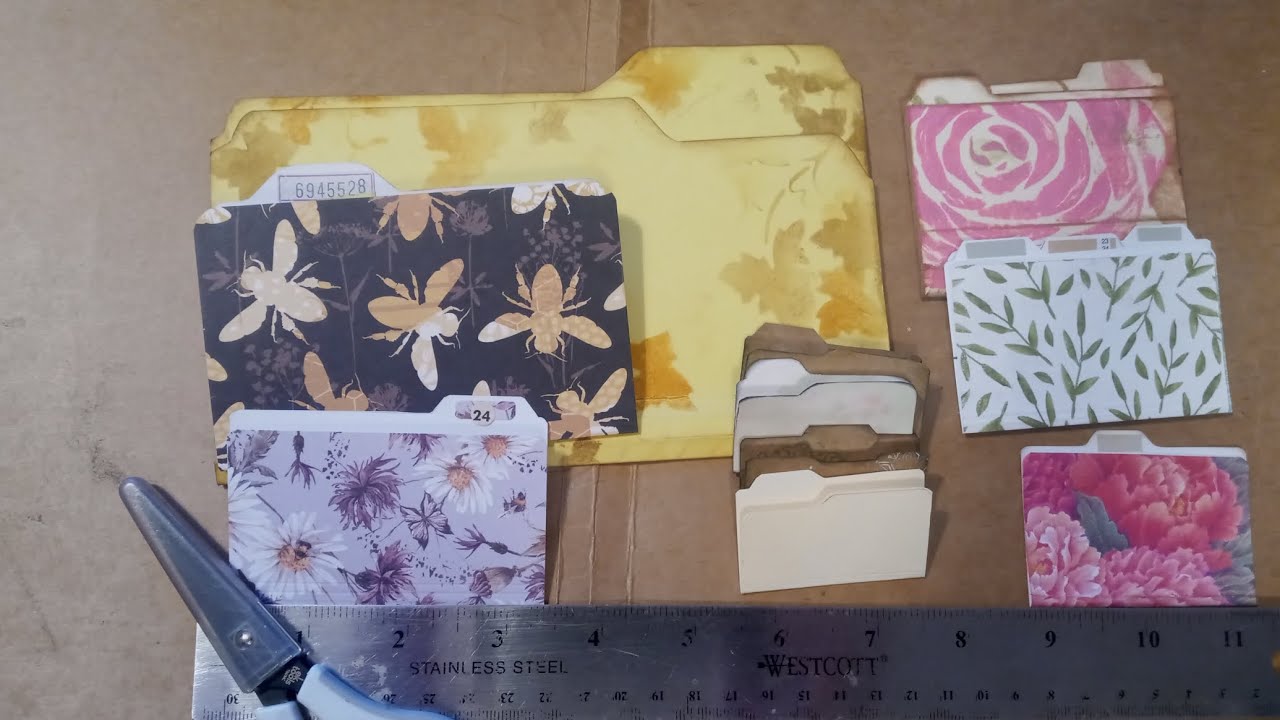 Junk Journal Miniatures 5. Tiny folders! - YouTube