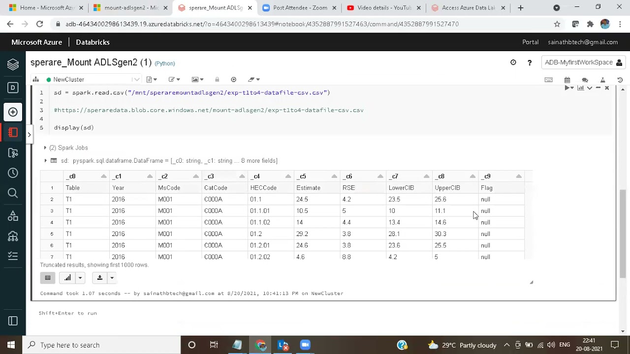 Read Data from ADLS Gen2 Container - YouTube