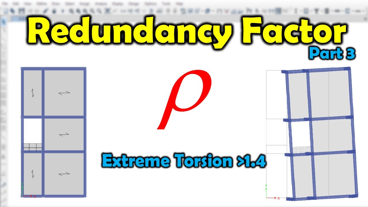 Extreme Torsional Irregularity For Redundancy Factor - YouTube