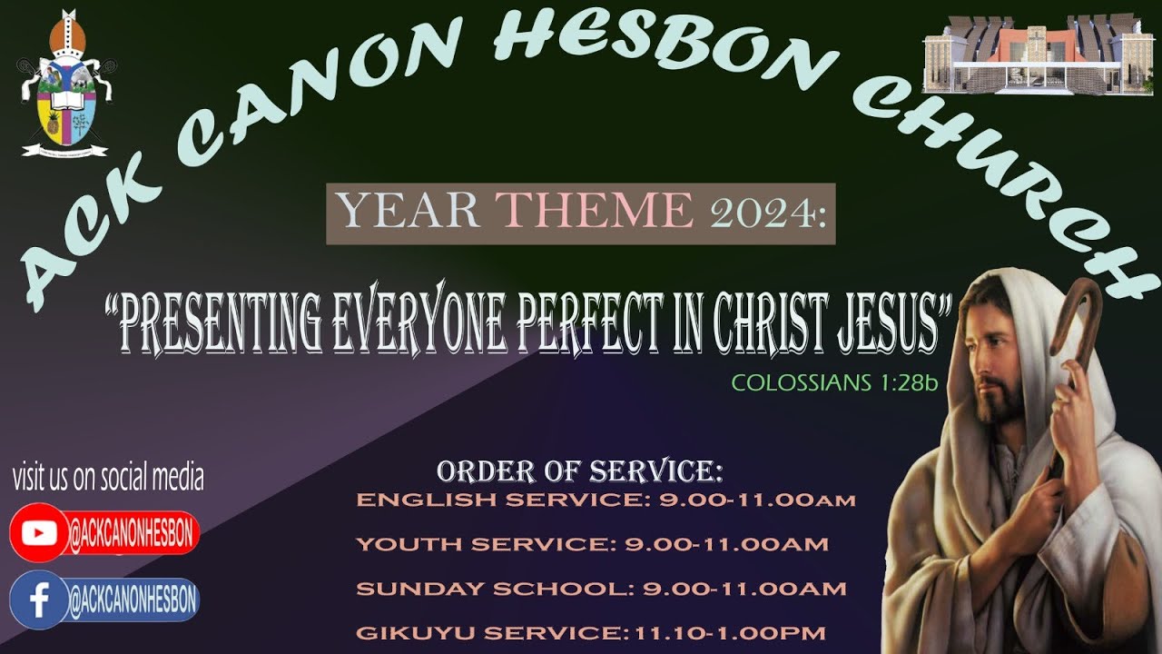 Combined Service 4th August 2024... Theme: "..Presenting Everyone ...