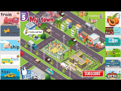 CONNECT PLUS for Kg 2 unit 5 part 1 My town 2022 حصريا نصوص أستماع كونكت بلس كجي 2الترم الثاني
