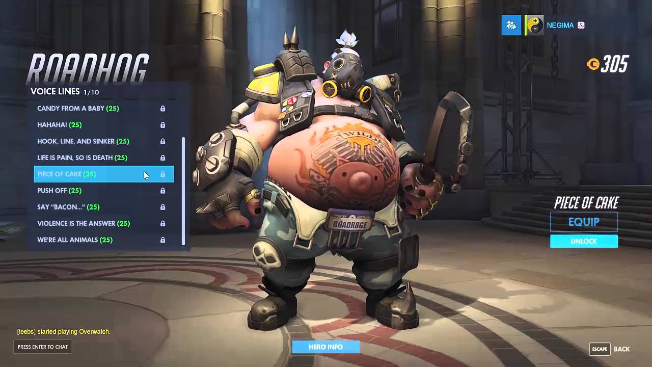 Overwatch Japanese Voice Lines - Roadhog - YouTube