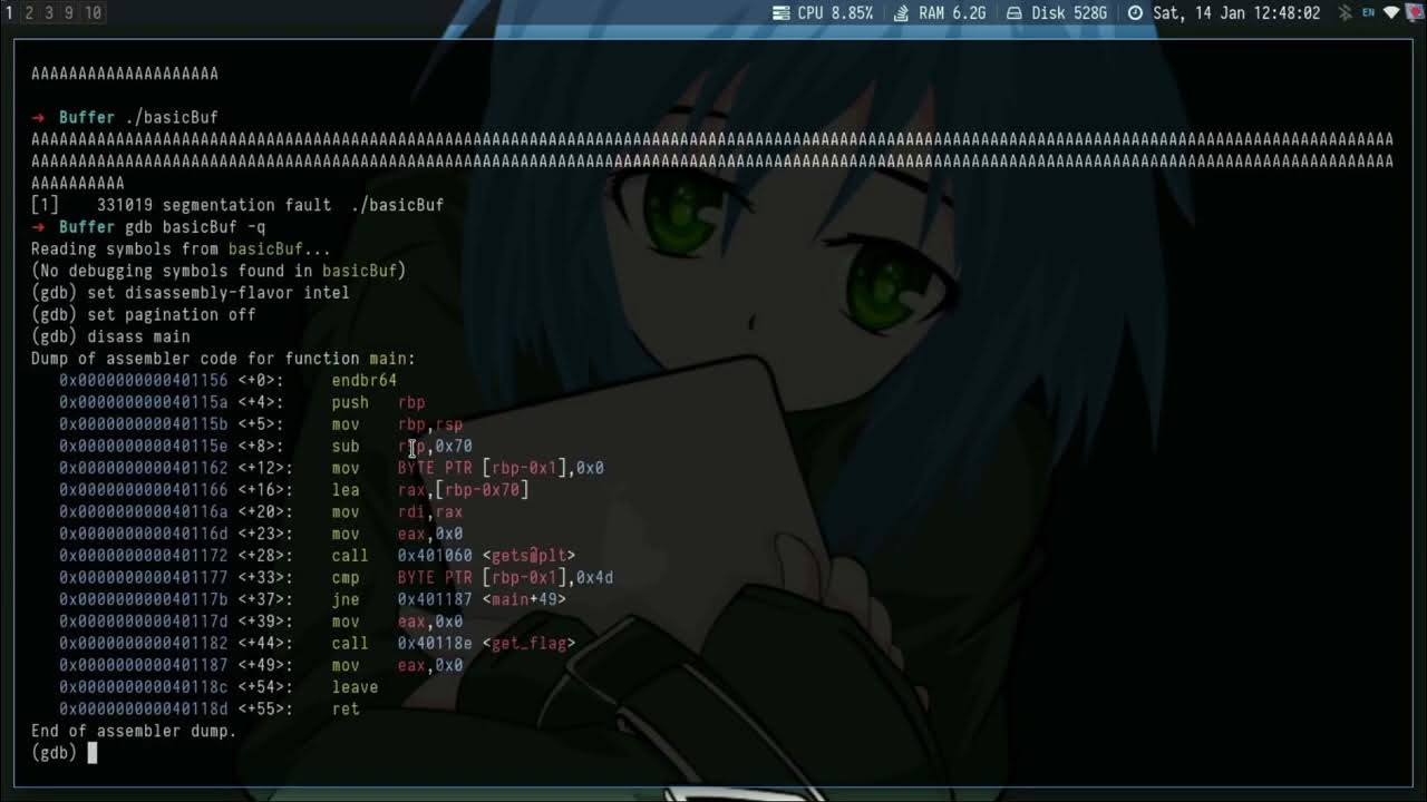 Buffer 1 pwn challenge - USIU CTF - YouTube