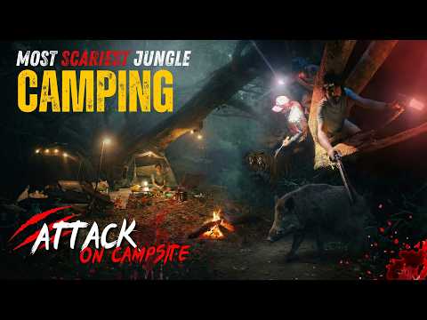 We Found BL00D... Then Heard the TIGER. Scariest Jungle Camping Adventure.