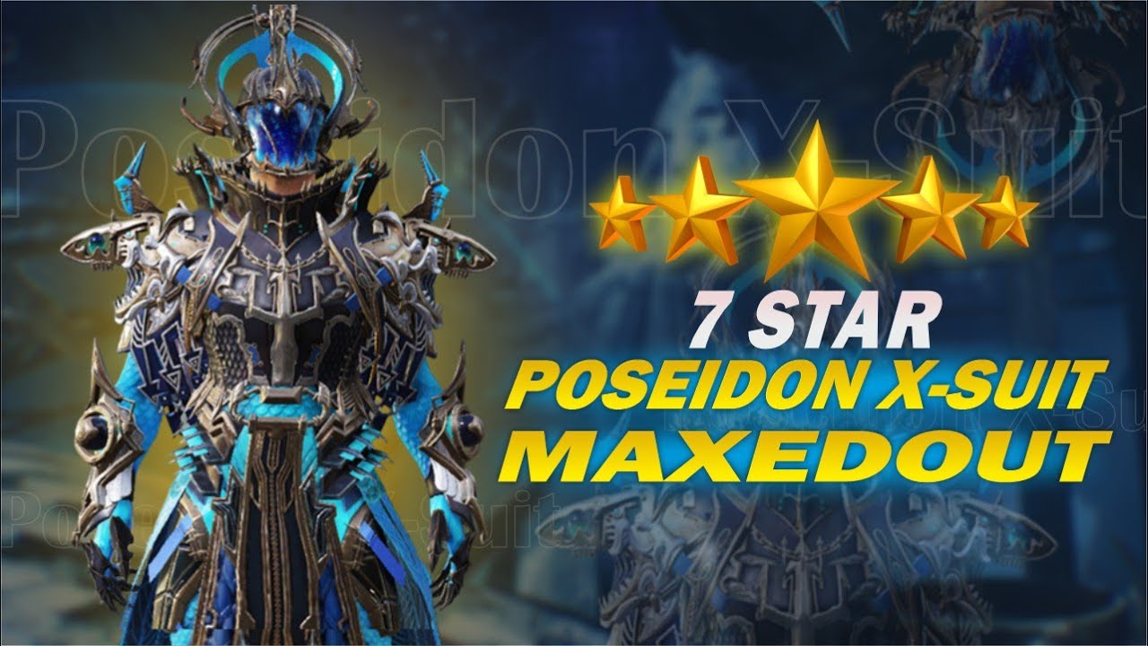 Most Expensive Suit In PUBG Mobile || Poseidon X-Suit MAXED !!! - YouTube