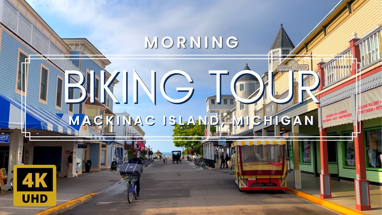 Quiet Morning Bike Ride on Mackinac Island | Michigan Nature Sounds ...