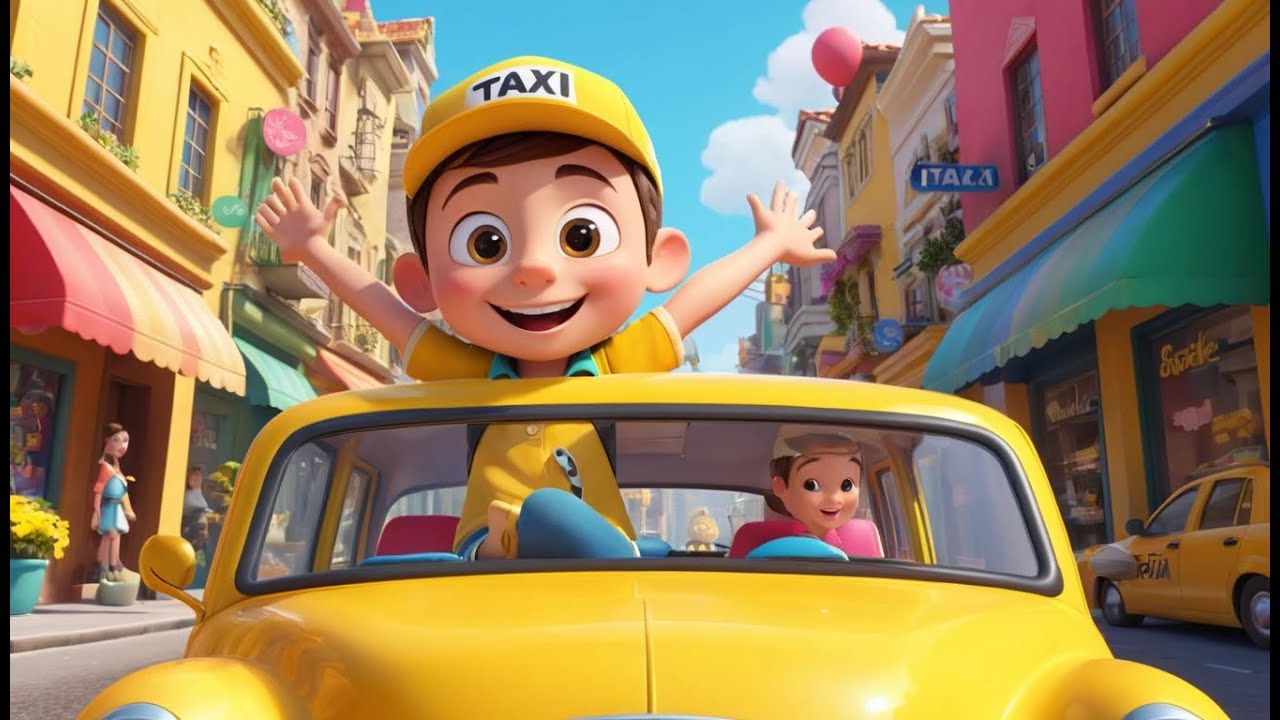 Taxi Song – Count Passengers Riding Along | Fun Counting and Vehicle ...