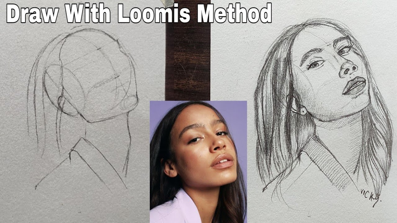 How to draw a portrait using Loomis method Learn to draw face with ...