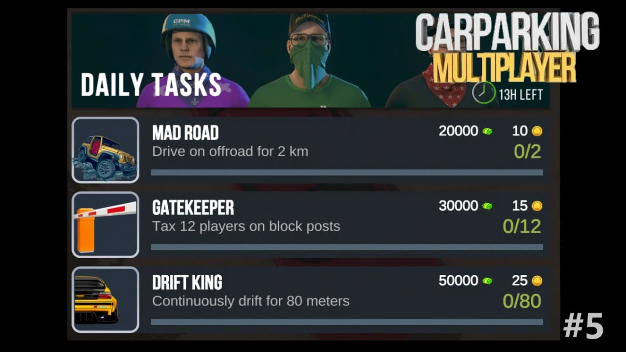 I GOT SOME TASKS CAR PARKING MULTIPLAYER GAMEPLAY #5 - YouTube