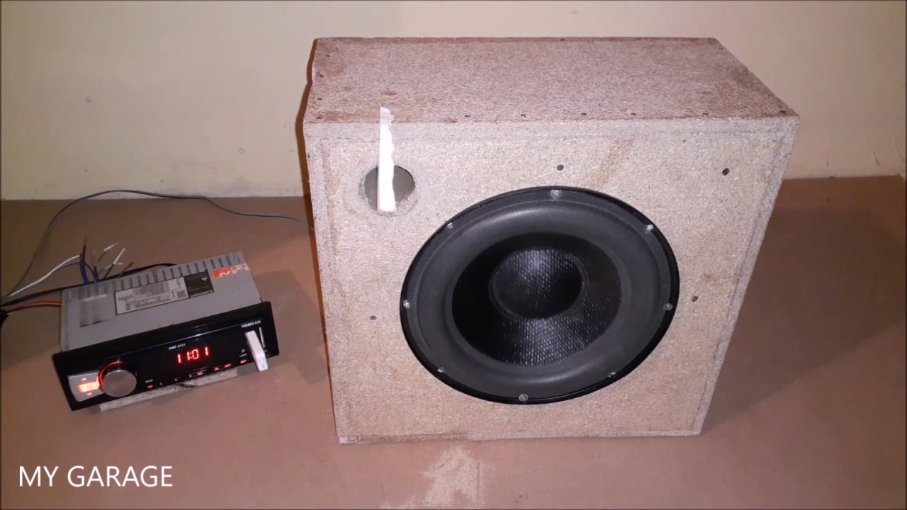 Home Made 8 Inch Subwoofer Box YouTube