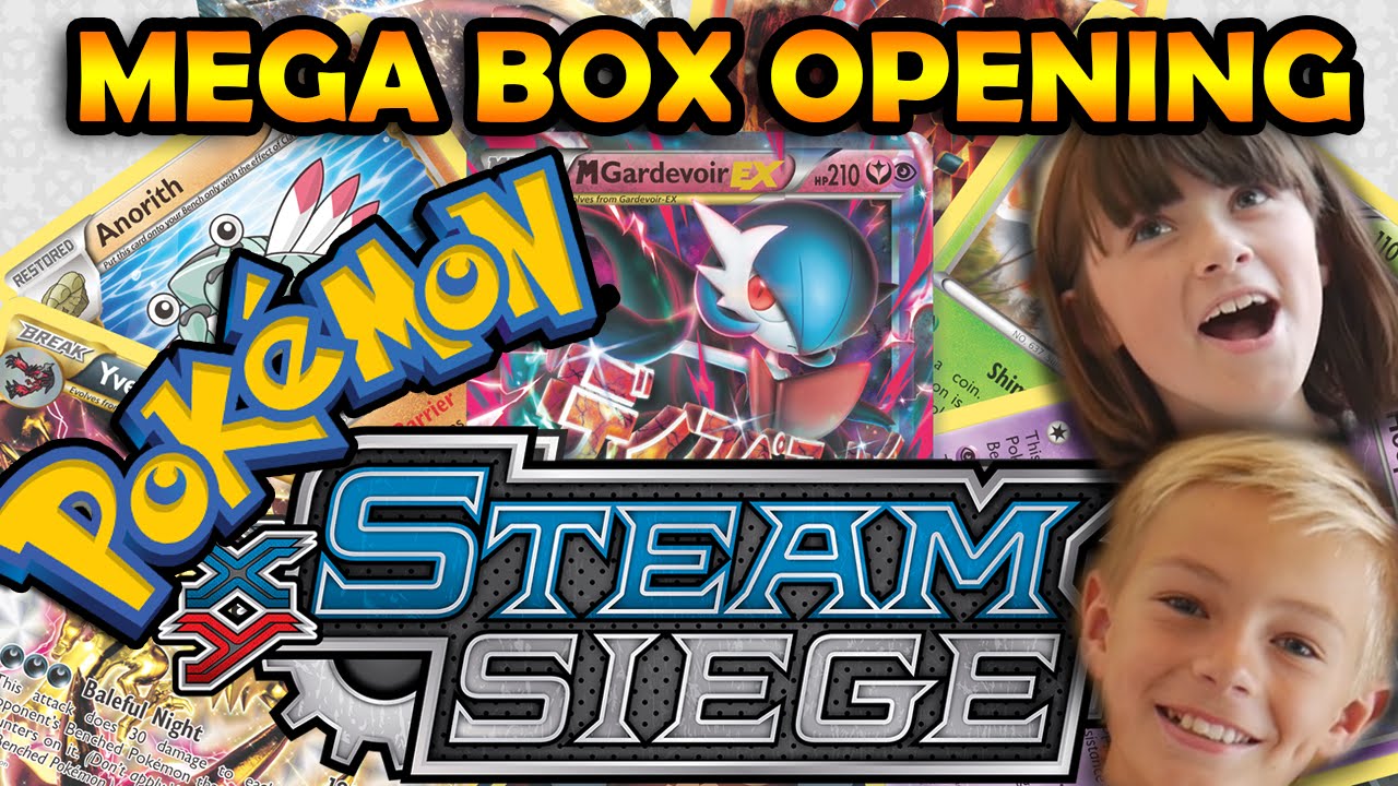 POKEMON TCG Steam Siege MEGA unboxing - YouTube