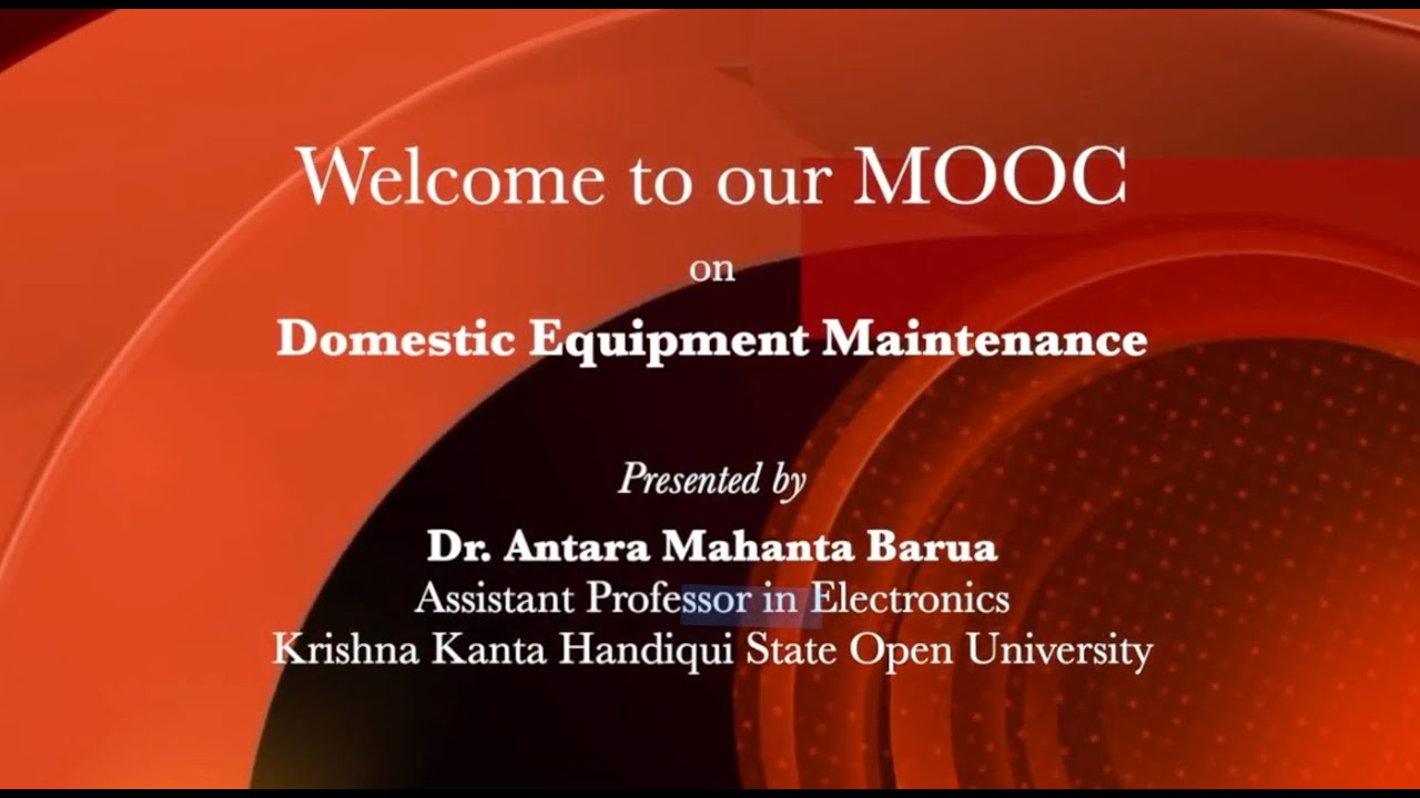 Introductory Video on Domestic Equipment Maintenance - YouTube