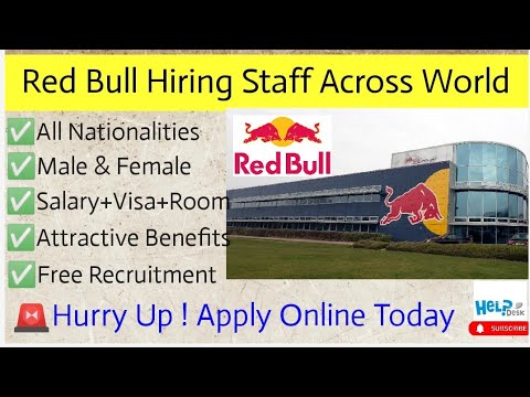 Red Bull Company Hiring Staff UAE || Latest jobs in dubai || Dubai jobs ...