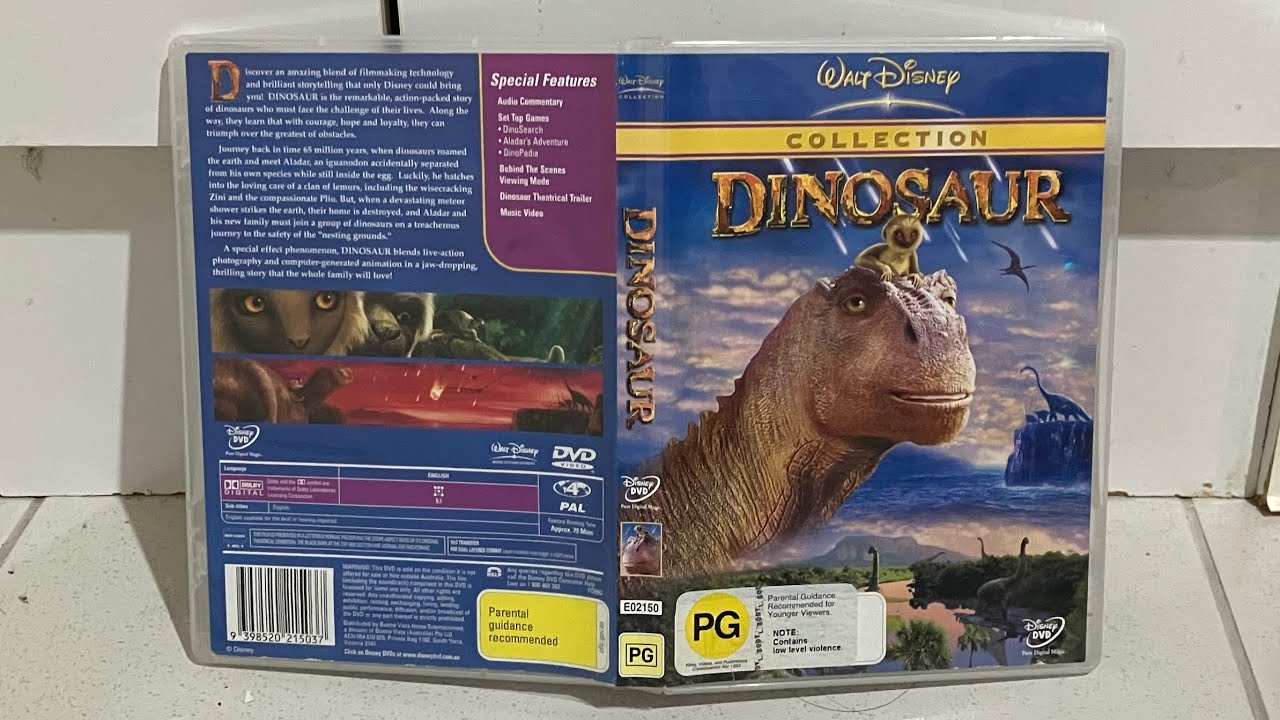 Opening and Closing To "Dinosaur" (Disney Videos) DVD Australia (2002/ ...